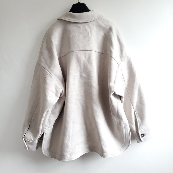 Zara | Jackets & Coats | Nwt Zara Oversized Manteco Wool Blend ...